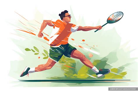 健身羽毛球球类运动体育运动插画png下载编号626744635204703097 设图网