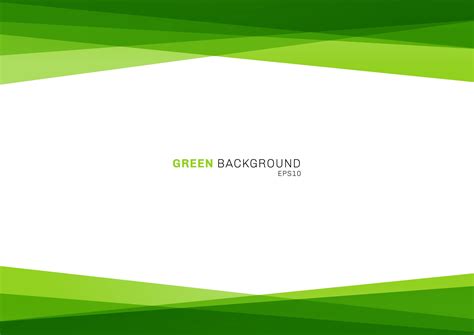 Abstract Geometric Green Color Shiny Overlapping Layer On White Background 2071049 Vector Art At
