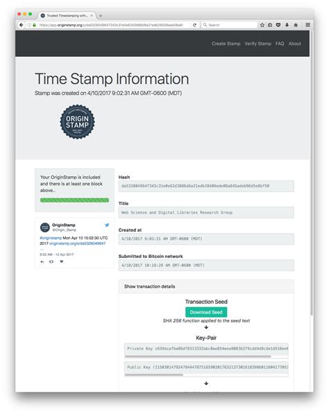 2017 04 20 Trusted Timestamping Of Mementos