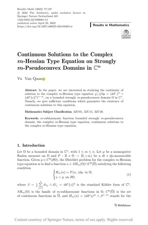 Continuous Solutions To The Complex M Hessian Type Equation On Strongly