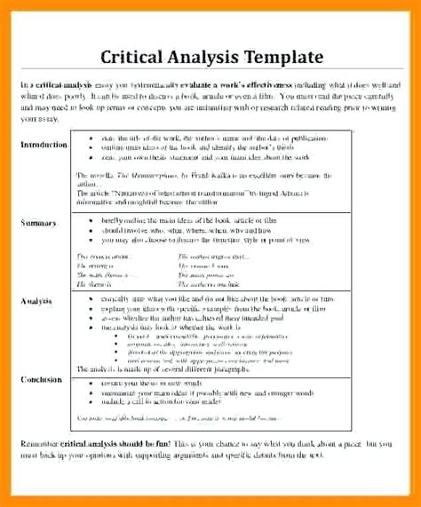 Example Of A Critical Analysis Paper In Apa Format Design Talk