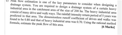 Peak Flow Estimation Using The Rational Method Design A Drainage System