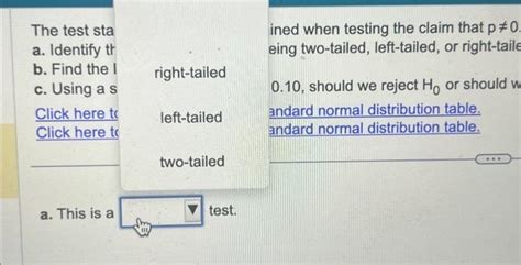 Solved The Test Statistic Of Z 2 03 Is Obtained When Testing