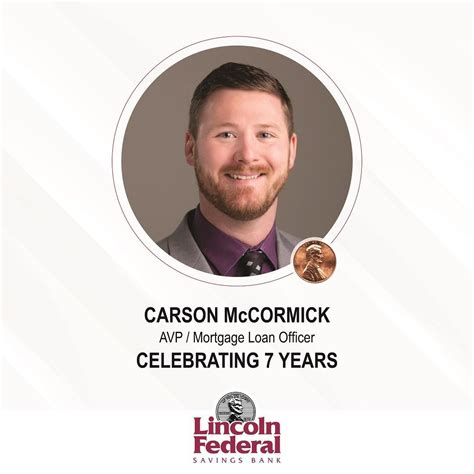 Lincoln Federal Savings Bank Of Nebraska On Linkedin Congratulations Carson Mccormick Today