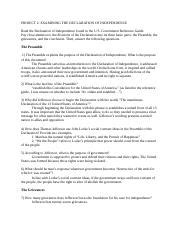 Analyzing The Declaration Of Independence Preamble Grievances