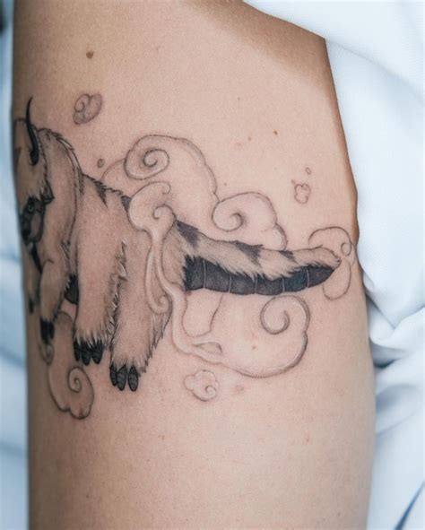 Best Anime Tattoo In London Appa From Avatar The Last Airbender Exp