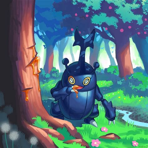 Heracross And Pikipek Pokemon Drawn By Namnums Danbooru