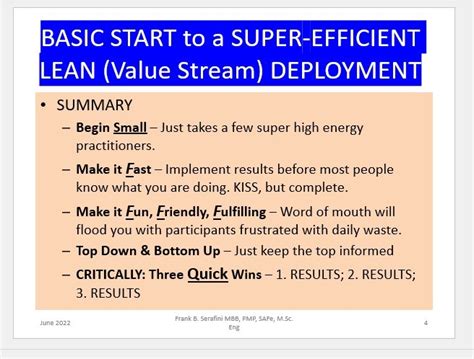 Super Fast Lean Process Deployment