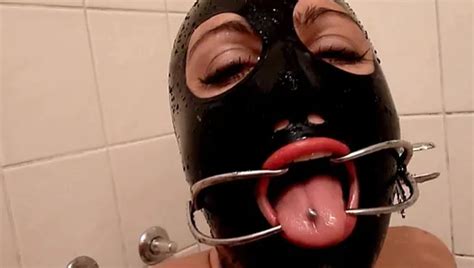 Hogtied And Ring Gagged Slut Slave Skullfucked Harshly All The Way Down