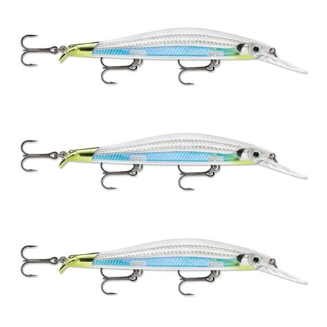 3x Rapala 9cm Ripstop Deep Jerkbait Hard Body Fishing Lures