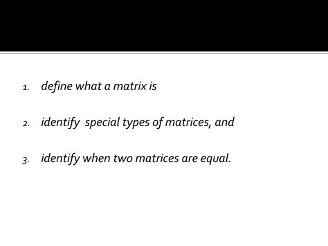 Introduction Of Matrix PPTX