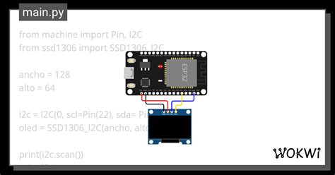 Oled Ssd1306 Wokwi Esp32 Stm32 Arduino Simulator
