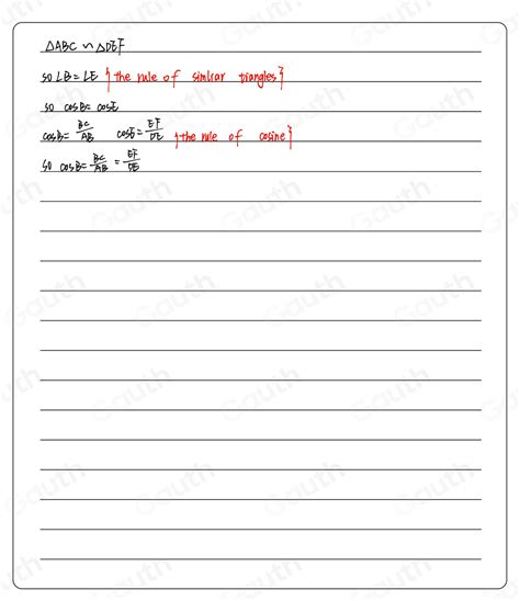 Solved Triangles Abc And Def Are Right Triangles As Shown Delta Abc Is Similar To Delta Def
