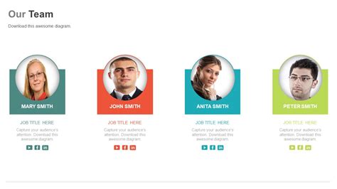 Our Team Employee Introduction Slide Powerpoint Slides Powerpoint Templates
