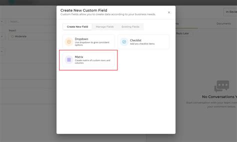 Creating A Custom Risk Matrix Risk Custom Fields Ntask Support