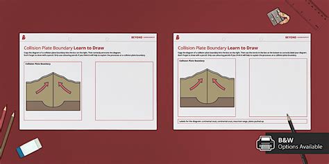 Ks3 And Ks4 Collision Plate Boundary Learn To Draw Twinkl Ks3 And Ks4 Collision Plate Boundary Learn To Draw Twinkl