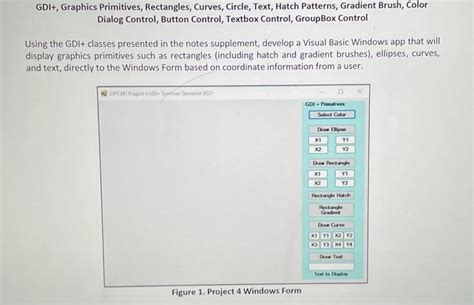 Solved GDI Graphics Primitives Rectangles Curves Chegg