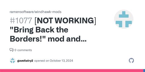 Not Working Bring Back The Borders Mod And Disable Rounded