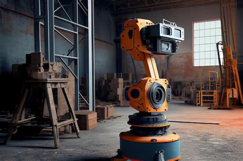 Premium Photo Surveying Robot And 3d Scan With Automated Machinery
