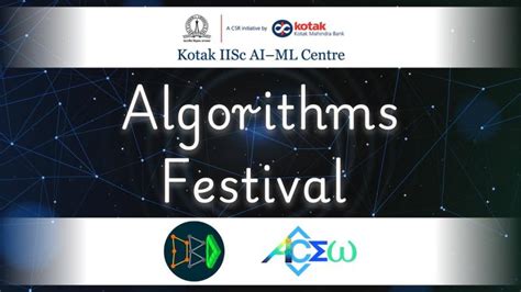 Algorithms Festival Csa Iisc Kotak Iisc Ai Ml Centre