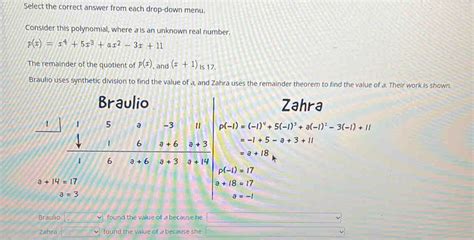 Solved Select The Correct Answer From Each Drop Down Menu Consider