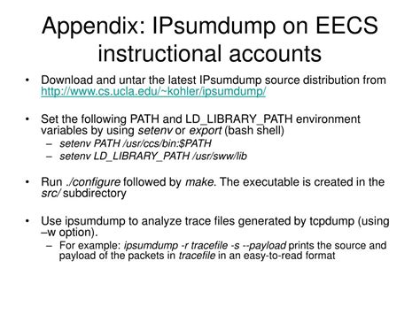 ppt tcpdump tutorial powerpoint presentation free download id 289004