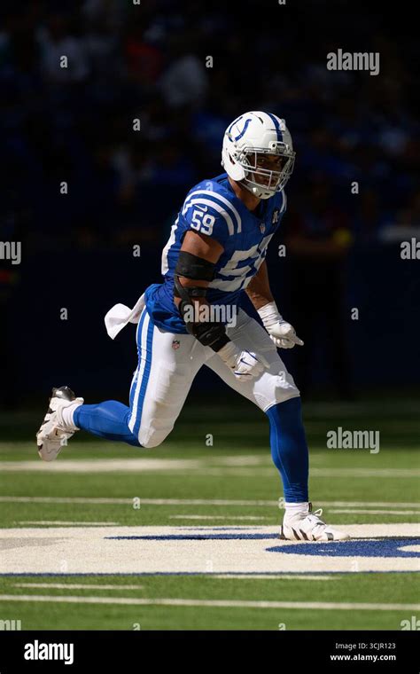Indianapolis Colts Linebacker Cameron Mcgrone 59 Runs Down The Field