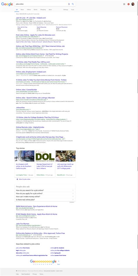 Google AdWords Testing Ads In Search Results With On Bottom