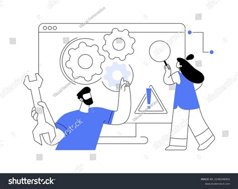Computer Troubleshooting Abstract Concept Vector Illustration庫存向量圖（免版稅）2248248491 Shutterstock