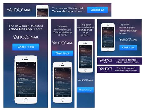 Yahoo Unified Mail App Digital Display Advertising On Behance