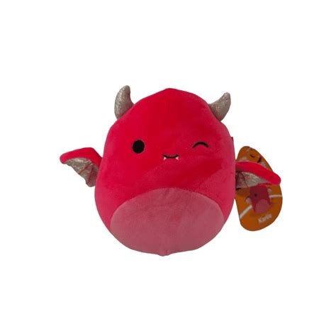 Squishmallow Official Kellytoys 5 Inch Karlie The Red Devil Bat