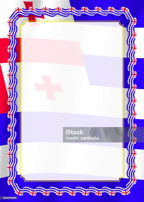 프레임과 리본 아자리야 플래그 인증서 및 학위에 대 한 서식 파일 요소의 테두리 벡터 공란에 대한 스톡 벡터 아트 및 기타 이미지 공란 교육 디자인 Istock