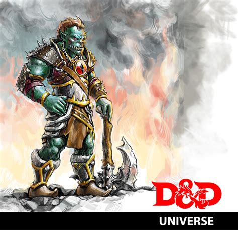 Artstation Dandd Characters Gray Orc Gruumsh Berserker