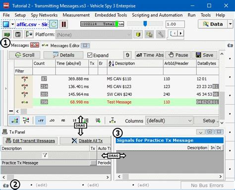 Part 3 Utilize The Alternate Workspace Panels Vspy 3 Documentation