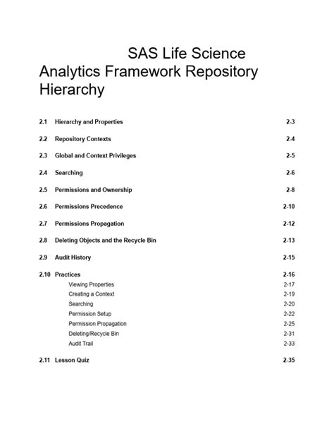 5 Life Science Analytics Framework Essentials Lesson 2 Pdf