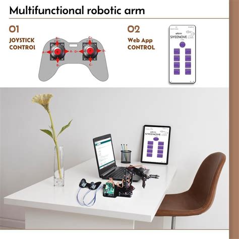 smart robot arm for arduino esp32 c3 robotic arm building kit 4848488583