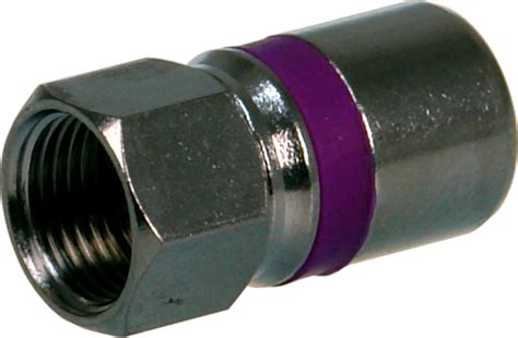 Commercial Television Products Connectors And Tools Rg6 Dual Tri Self Locking F Type Connector