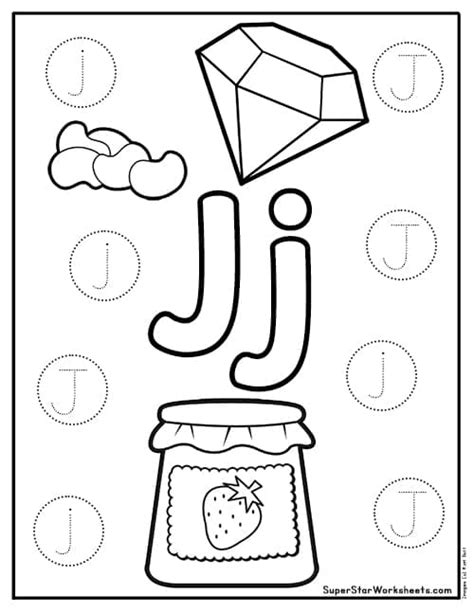 Letter J Worksheets Superstar Worksheets