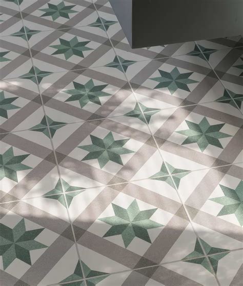 Yorkshire Green Pattern Floor And Wall Tile Luxury Tiles Uk