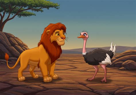 Tlk Simba Meets Ostrich By Mnwachukwu16 On Deviantart