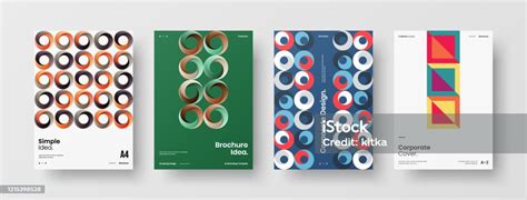 비즈니스 프리젠 테이션 벡터 A4 수직 방향 전면 페이지 모형 세트 기업 보고서 커버 추상 기하학적 일러스트 디자인 레이아웃 번들 회사 Id 브로셔 템플릿 컬렉션입니다 0