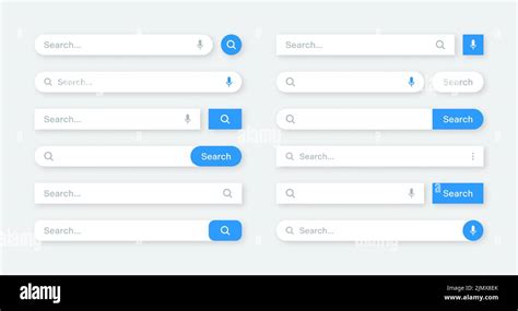 Various Search Bar Templates Internet Browser Engine With Search Box