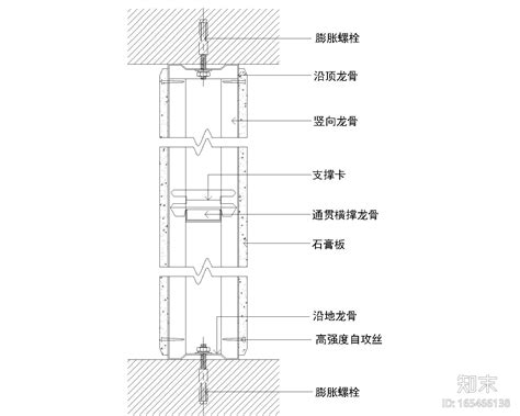 隔墙板施工图纸 轻质水泥发泡隔墙板 隔墙板材料 大山谷图库