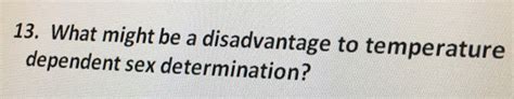Solved 13 What Might Be A Disadvantage To Temperature