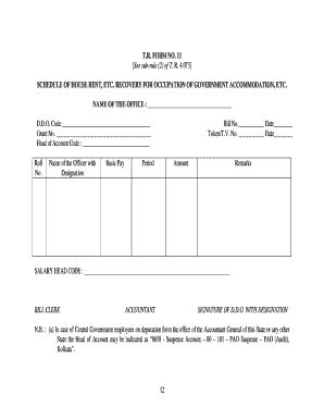 Fillable Online TR FORM NO See Sub Rule Of T Rcwbin Fax Email Print PdfFiller