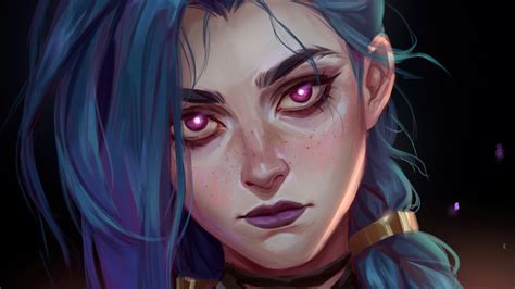 Jinx Arcane Netflix Series Lol Art 4k Hd Wallpaper Rare Gallery