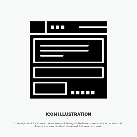 File Browser Computing Code Solid Black Glyph Icon 17975839 Vector Art