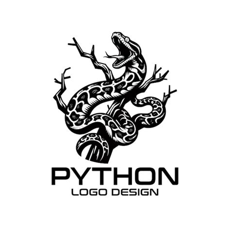 Python Vector Logo Design Premium Ai Generated Vector
