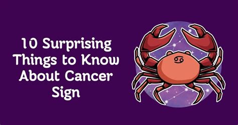 10 Surprising Facts About Cancer Sign Born Under Stars
