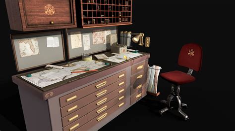 3d Model Ship Assets Bridge Vr Ar Low Poly Cgtrader